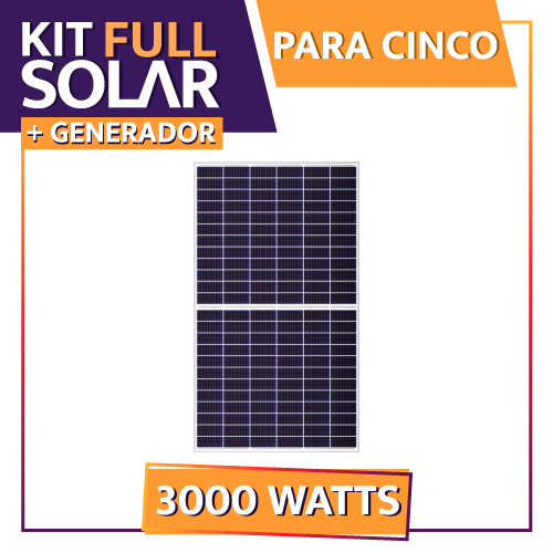 3000W – OFF GRID KIT FULL SOLAR+GENERADOR - METASOLAR