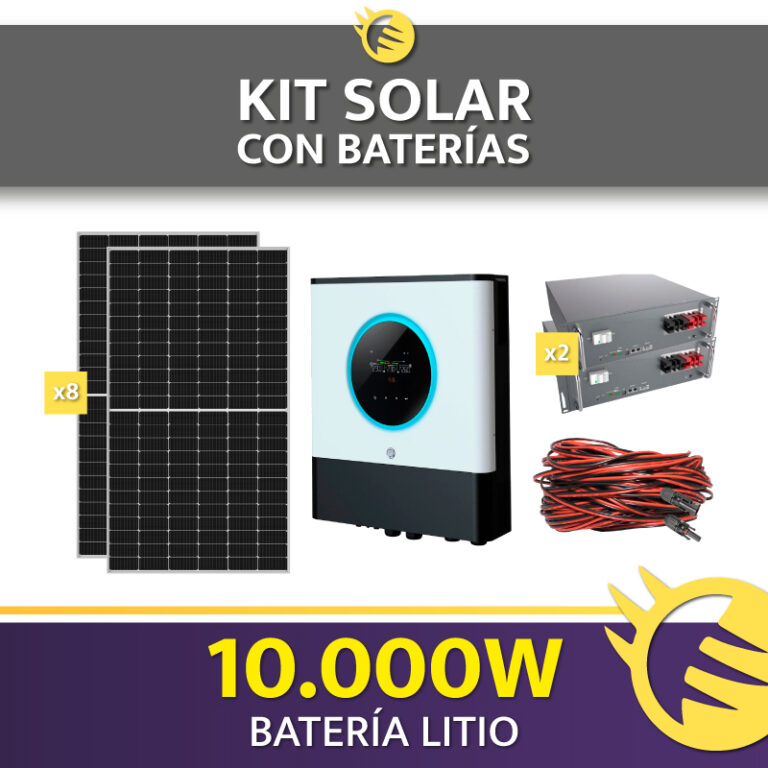 KIT CON BATERÍA LITIO 10.000W - METASOLAR